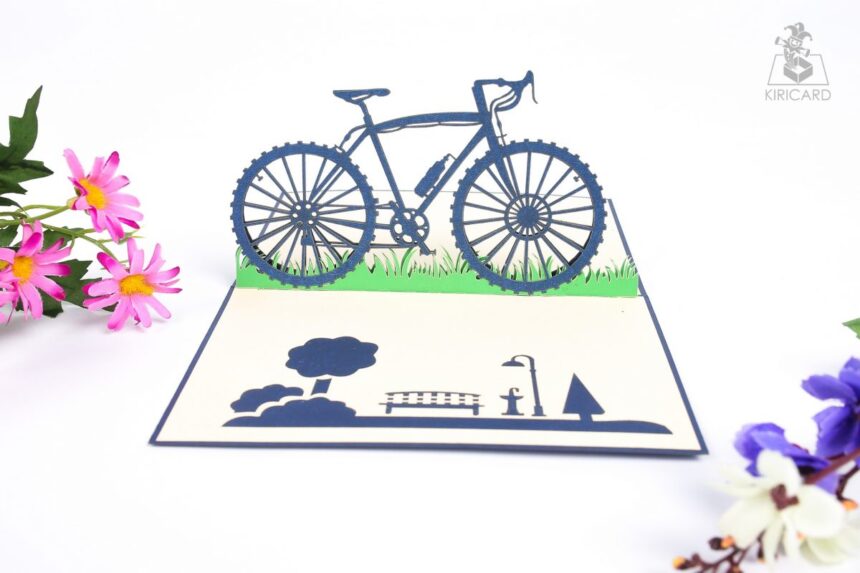 Retro Classic Bicycle Pop Up Card - Kiricard