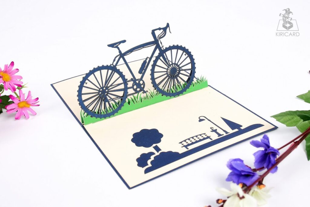 Retro Classic Bicycle Pop Up Card - Kiricard