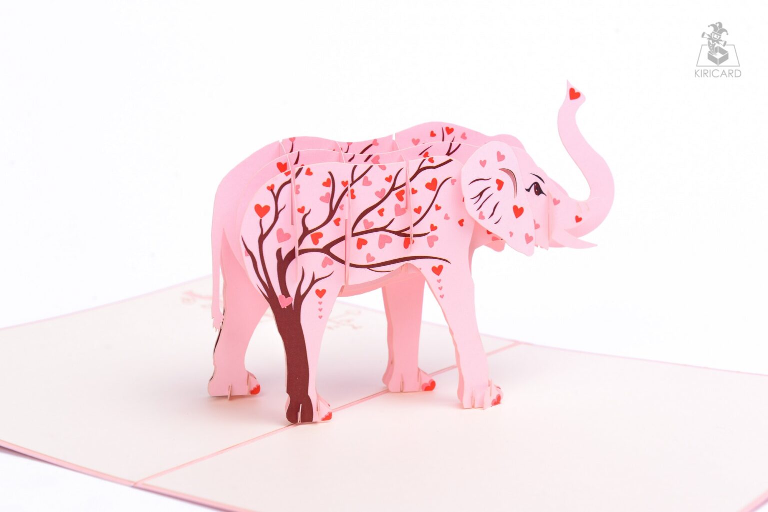 Love Tree Elephant Pop Up Card - Kiricard