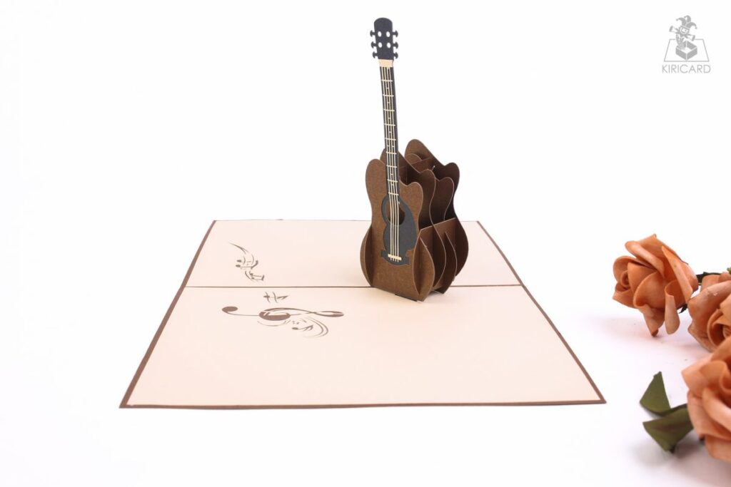 Guitar Pop Up Card - Kiricard