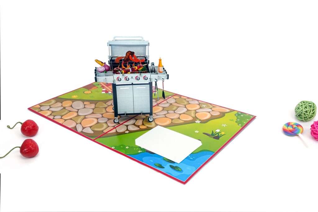 BBQ Pop Up Card - Kiricard