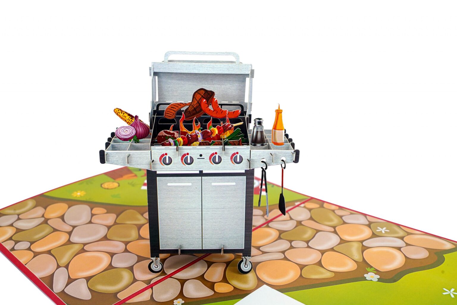 BBQ Pop Up Card - Kiricard