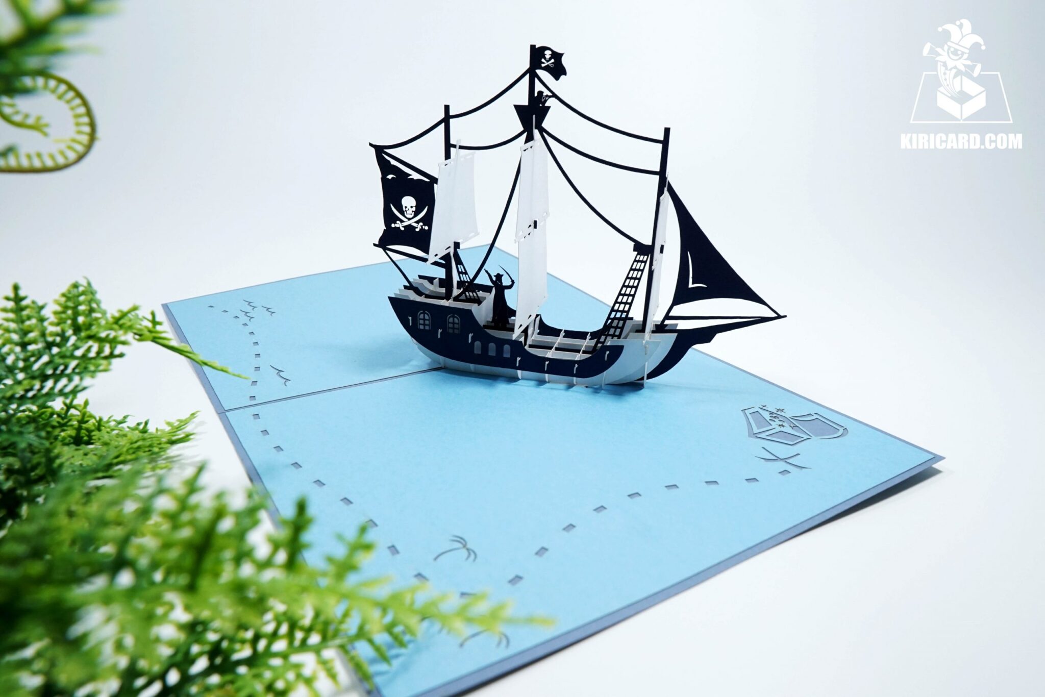 Pirate Ship Pop Up Card - Kiricard
