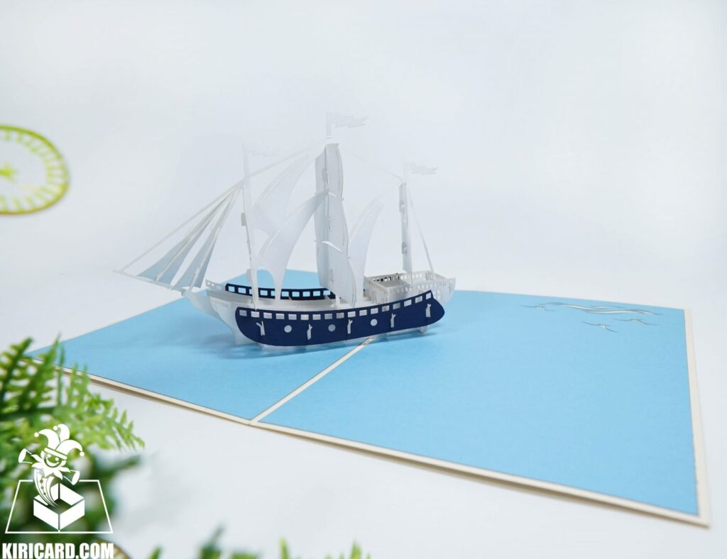 Navy Ship Pop Up Card - Kiricard