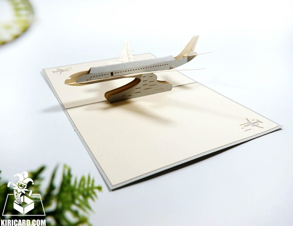 Airplane Pop Up Card - Kiricard