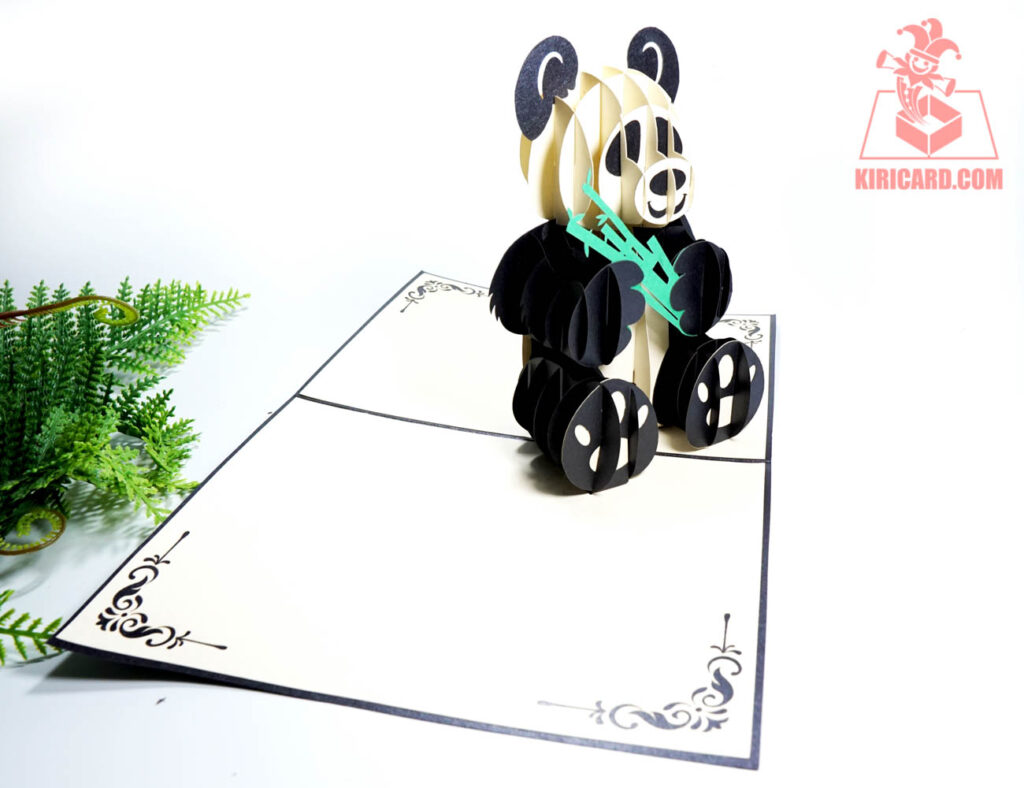 Panda Pop Up Card - Kiricard