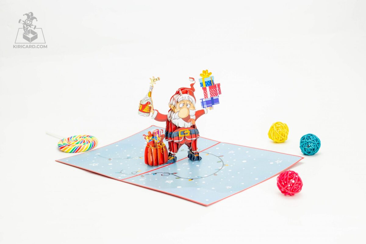 Merry Christmas Pop Up Card - Kiricard