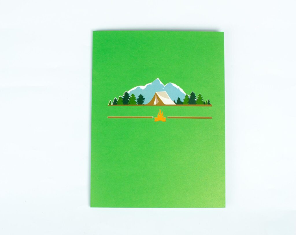 Camping Pop Up Card - Kiricard