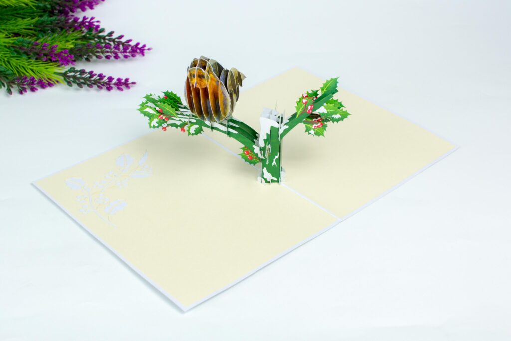 Robin Pop Up Card - Kiricard