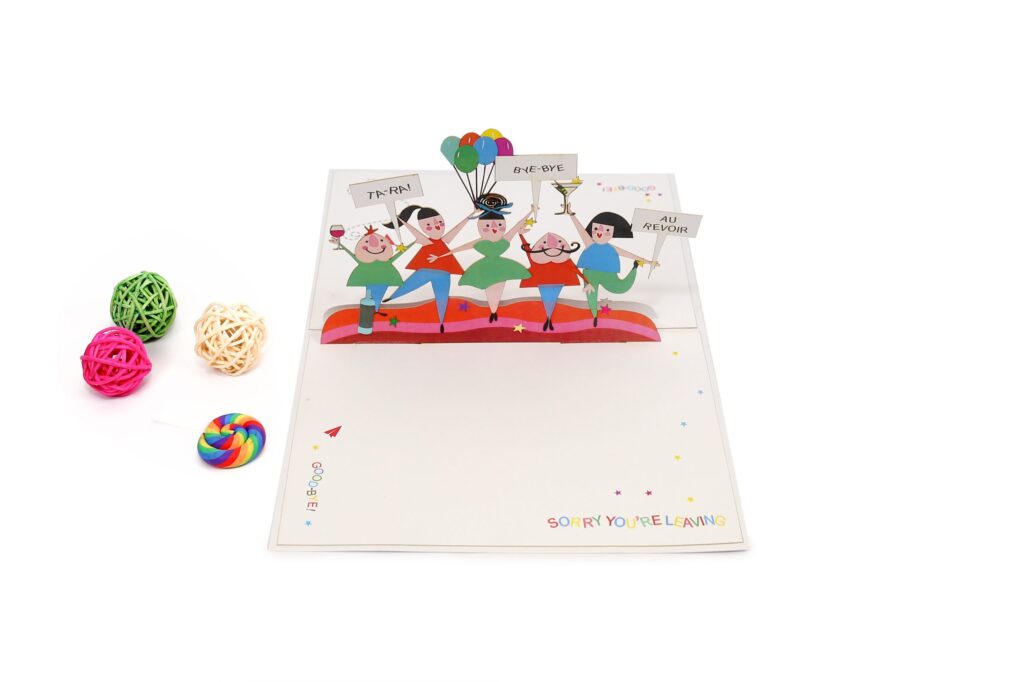 Farewell Party Pop Up Card - Kiricard