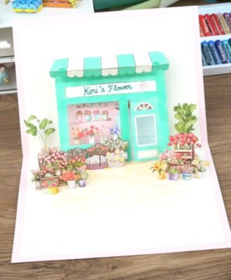 3D Miniature Flower Shop Template | Free Download