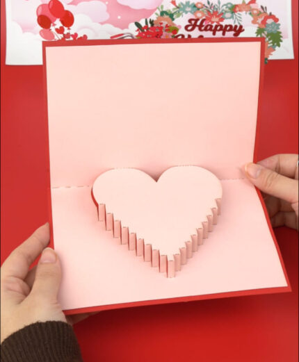 Heart Pop Up Card Template | Free Download - Kiricard